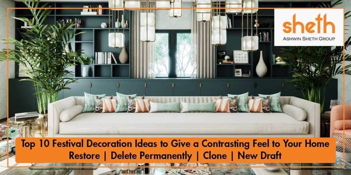 10 Home Festival Decorations Ideas | Ashwin Sheth Group